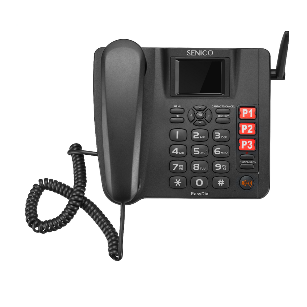 4G Desk Phone for Home / Office / for Elderly - EasyDial 4G Home Phone ...