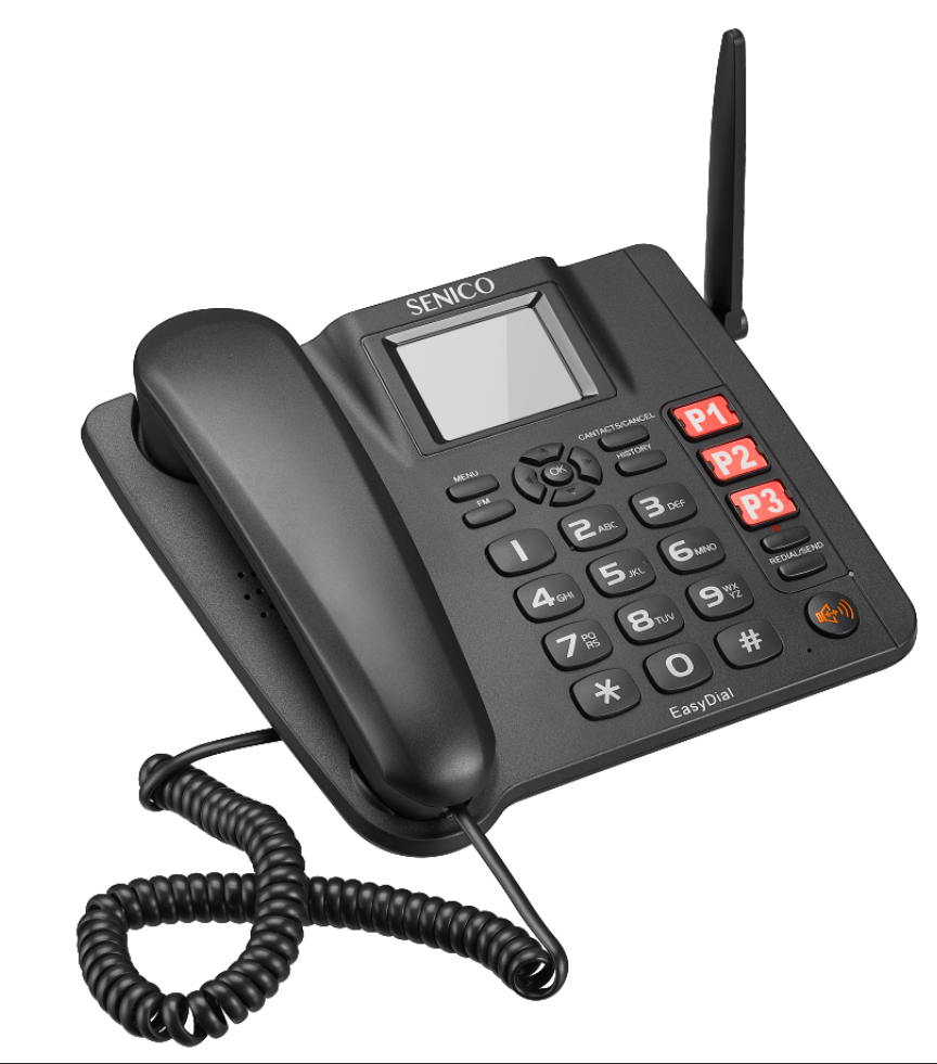 4G Desk Phone for Home / Office / for Elderly - EasyDial 4G Home Phone ...
